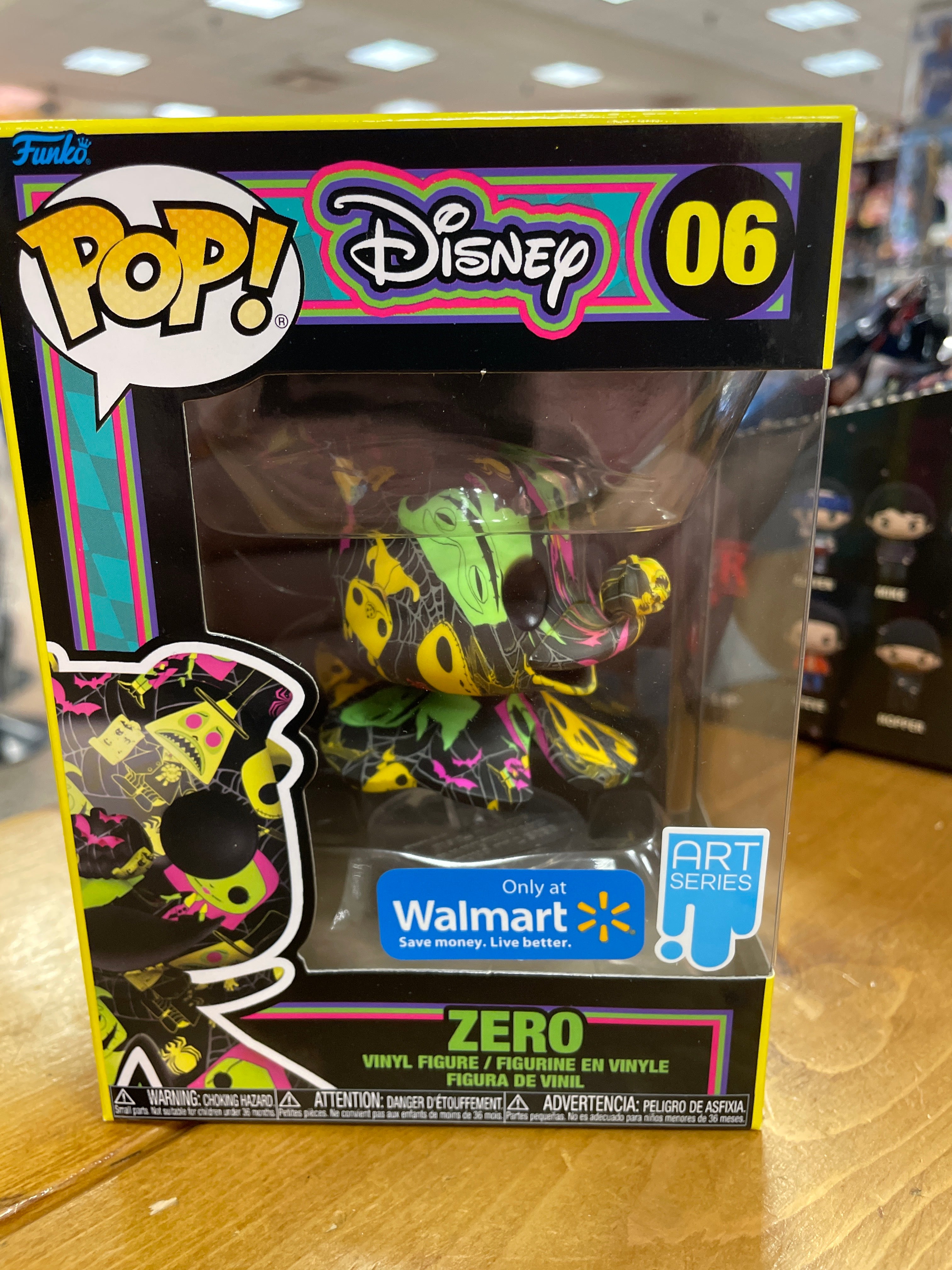 Disney Nightmare Before Christmas 06 zero Blacklight exclusive - Funko ...