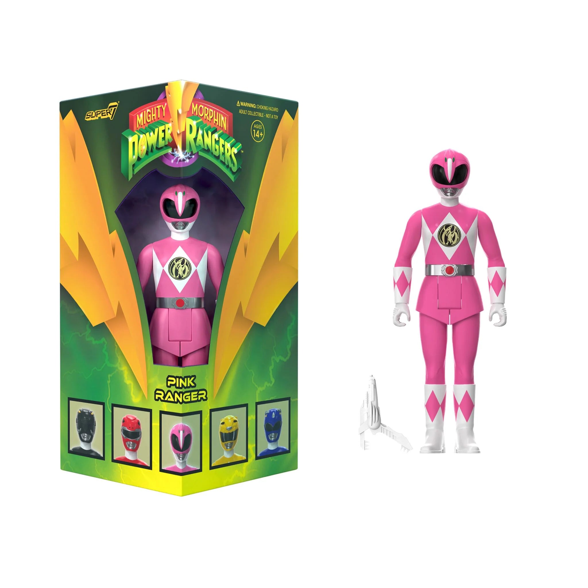 MMPR - Pink Ranger (Triangle Box) - Super 7 Action Figure – Tall Man ...