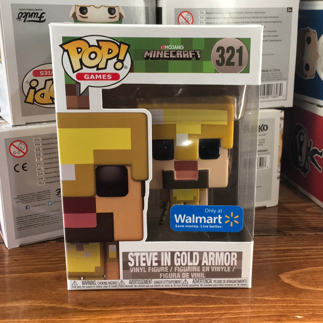 Minecraft Gold Armor Steve